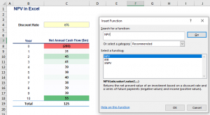 NPV in Excel – 365 Financial Analyst