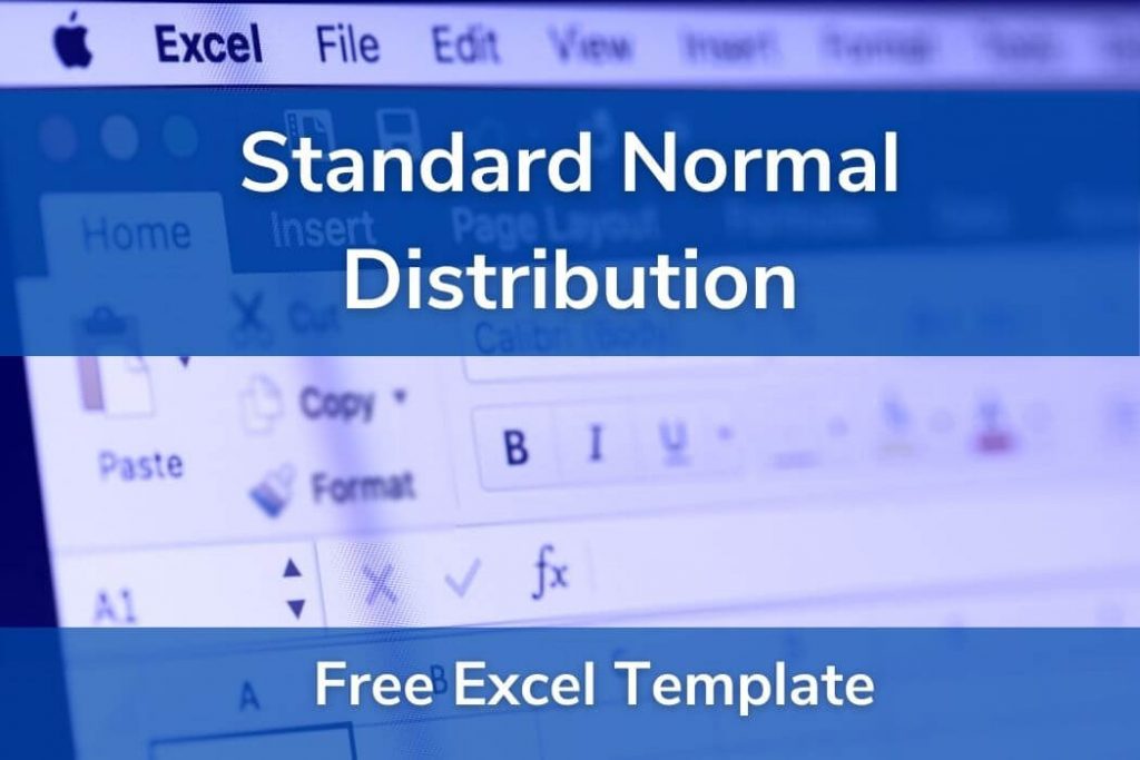 Standard Normal Distribution Excel Template 365 Financial Analyst
