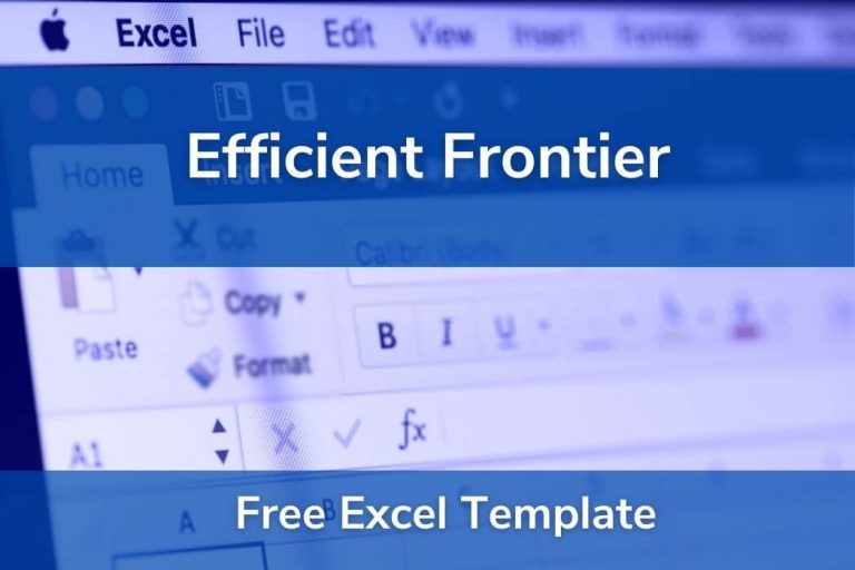 Efficient Frontier – Excel Template • 365 Financial Analyst