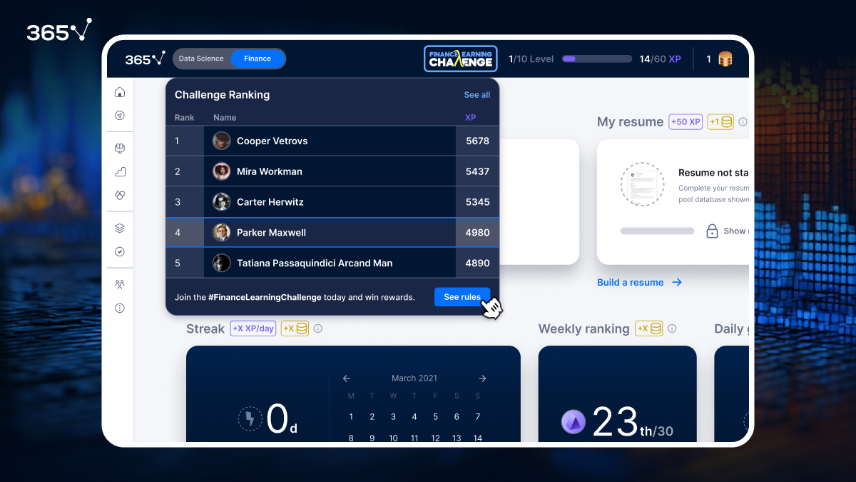 FREE Finance Learning Challenge (2025) – 365 Financial Analyst